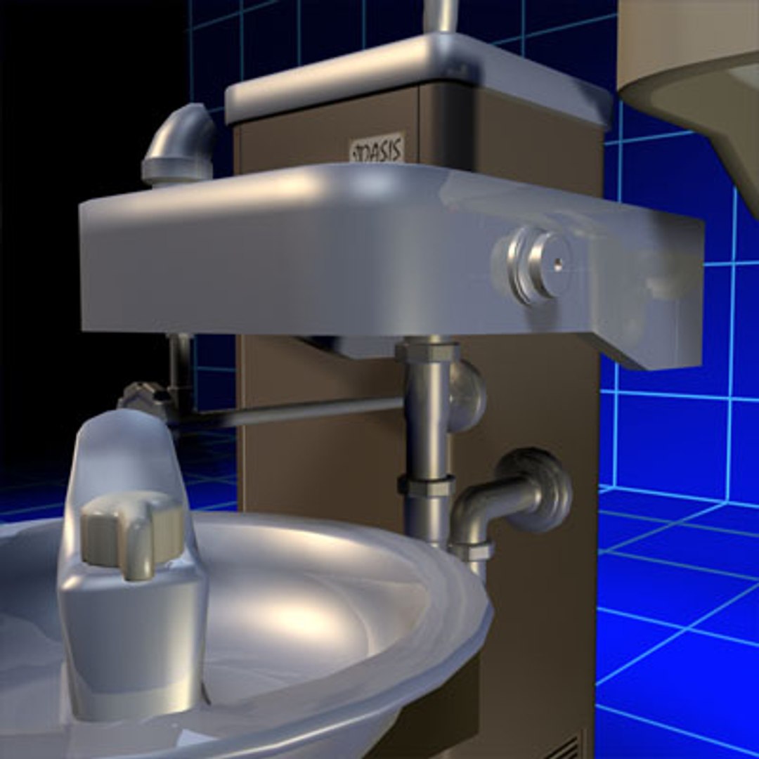 3d Dxf Drinking Fountain 01