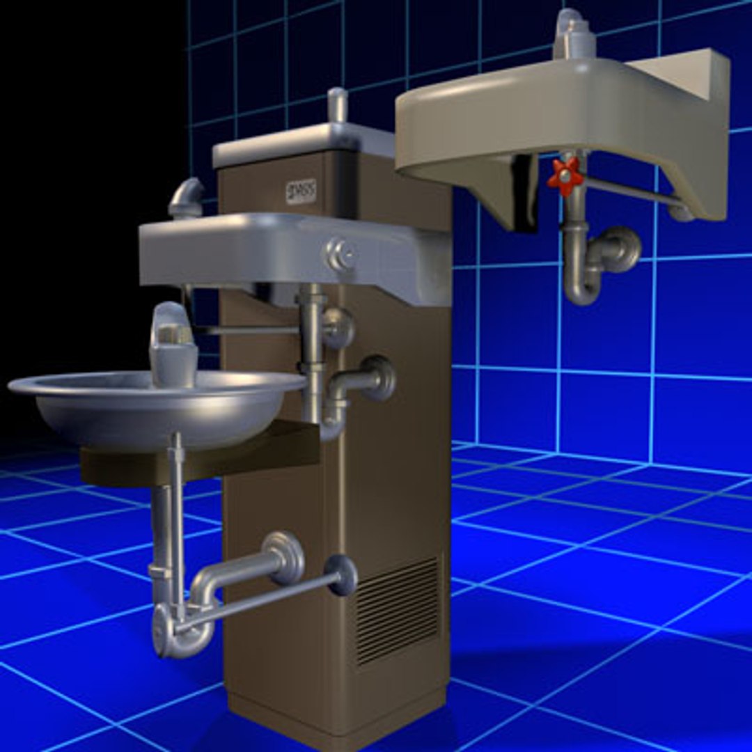 3d Dxf Drinking Fountain 01