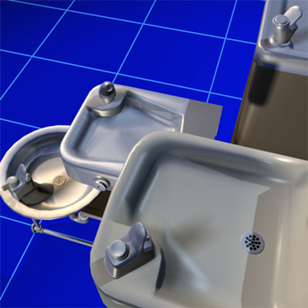 3d Dxf Drinking Fountain 01
