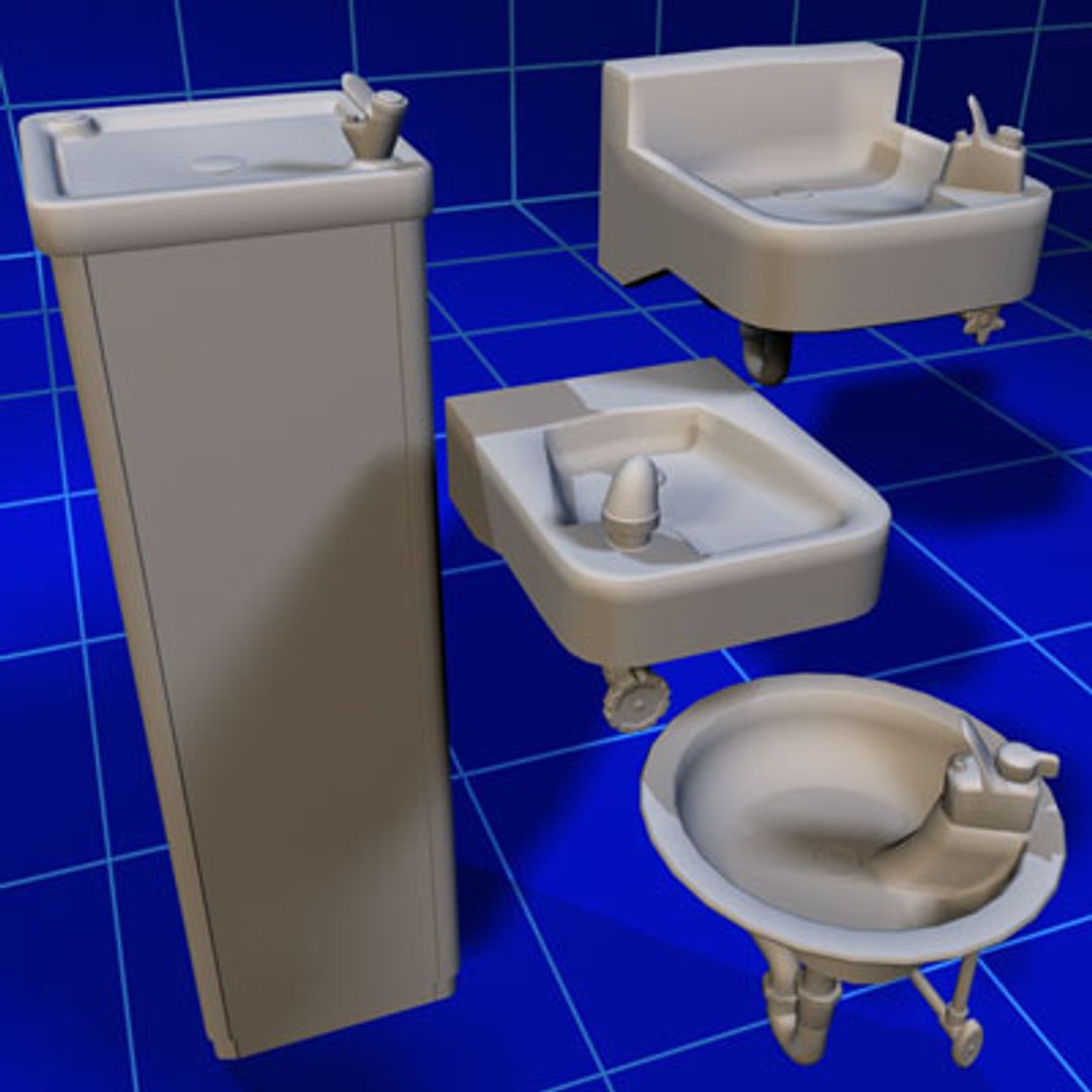 3d Dxf Drinking Fountain 01