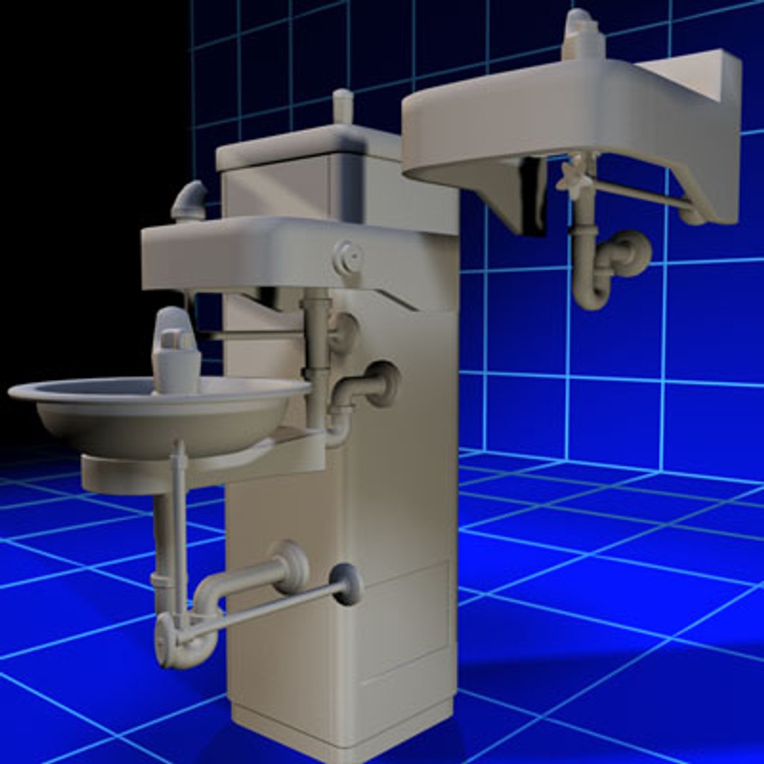 3d Dxf Drinking Fountain 01