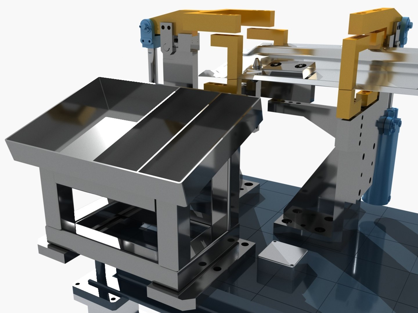 Industrial Equipment 43 - Welding Fixture For The Car Inner Plate 3D ...