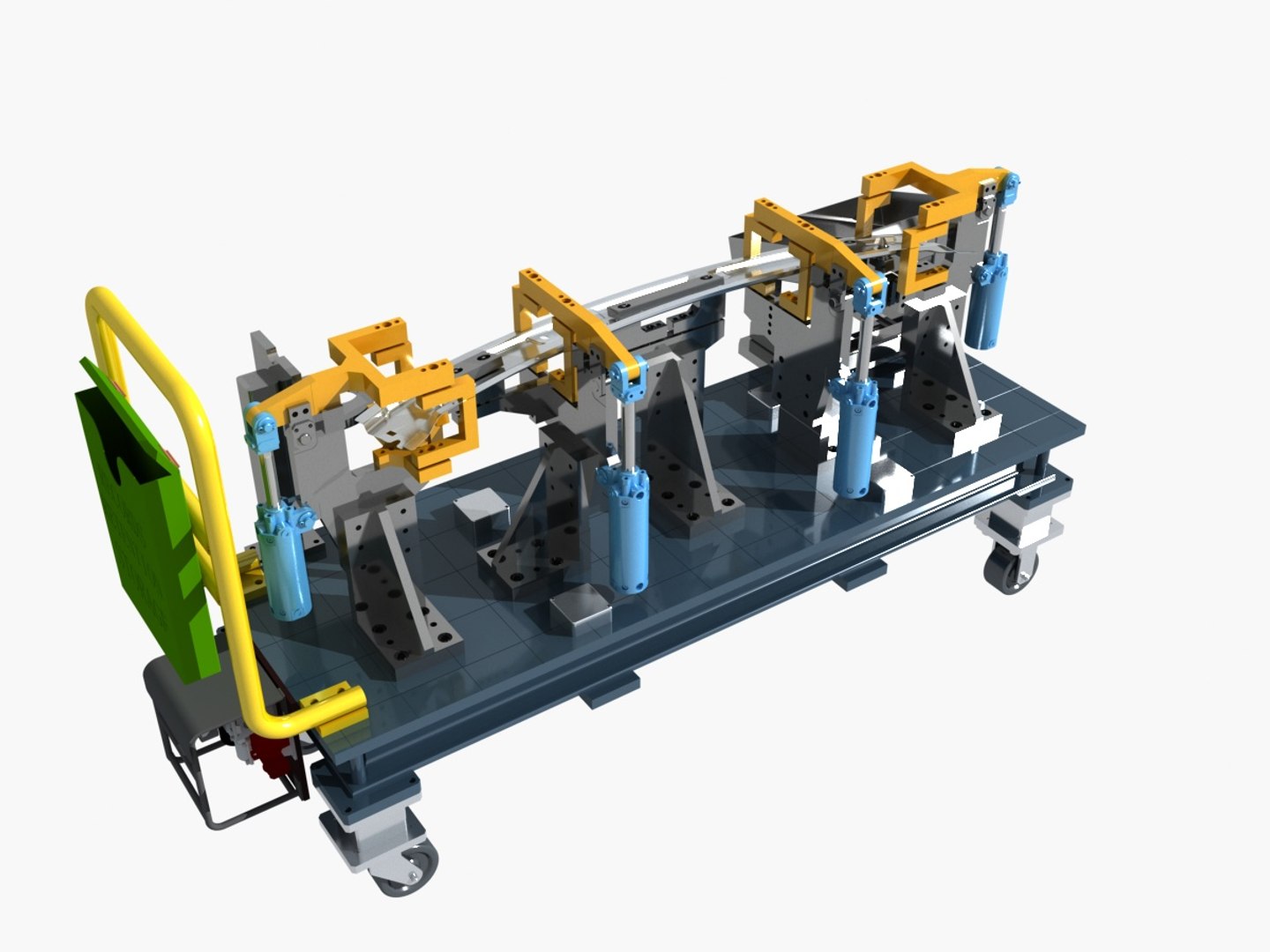 Industrial Equipment 43 - Welding Fixture For The Car Inner Plate 3D ...