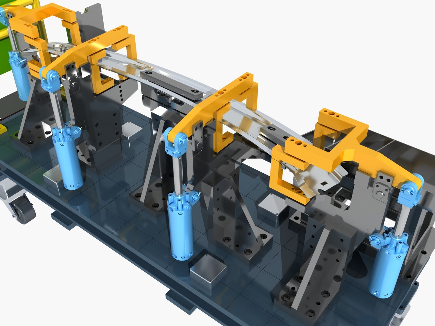 Industrial Equipment 43 - Welding Fixture For The Car Inner Plate 3D ...