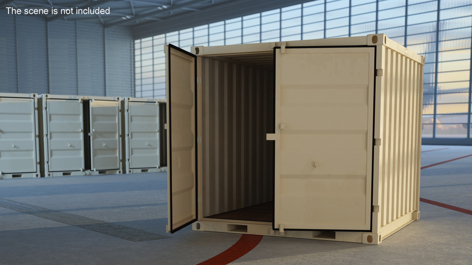 8 Ft Storage Container 3ds