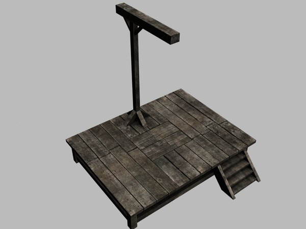 3d model medieval gallows
