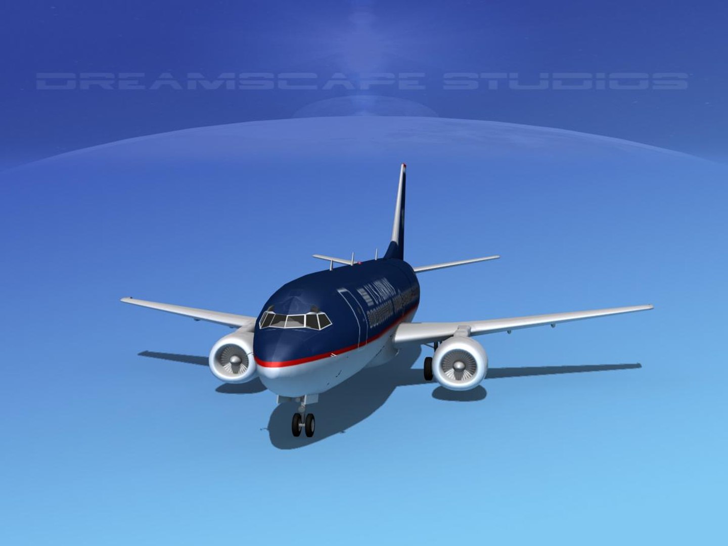 3d Model Boeing 737 737-300