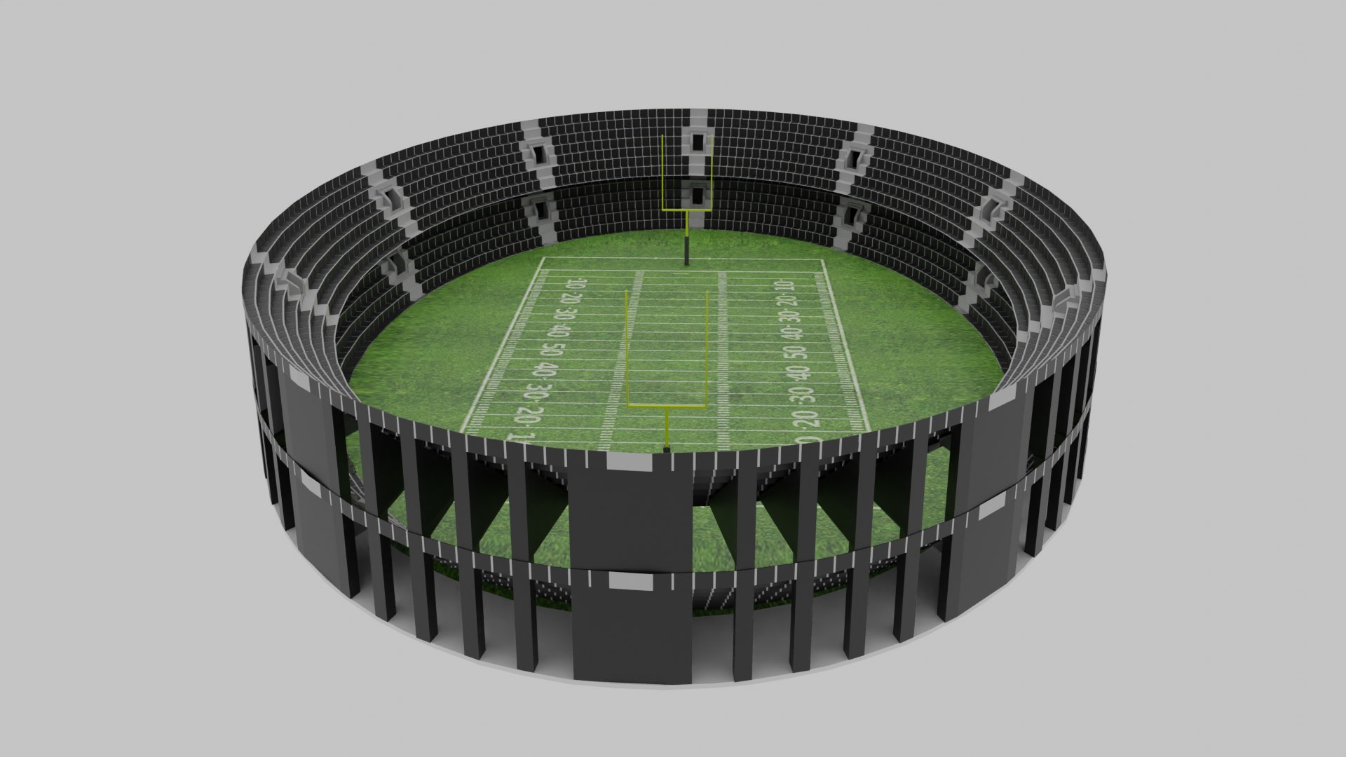 3D American Football Stadium Model - TurboSquid 2140182