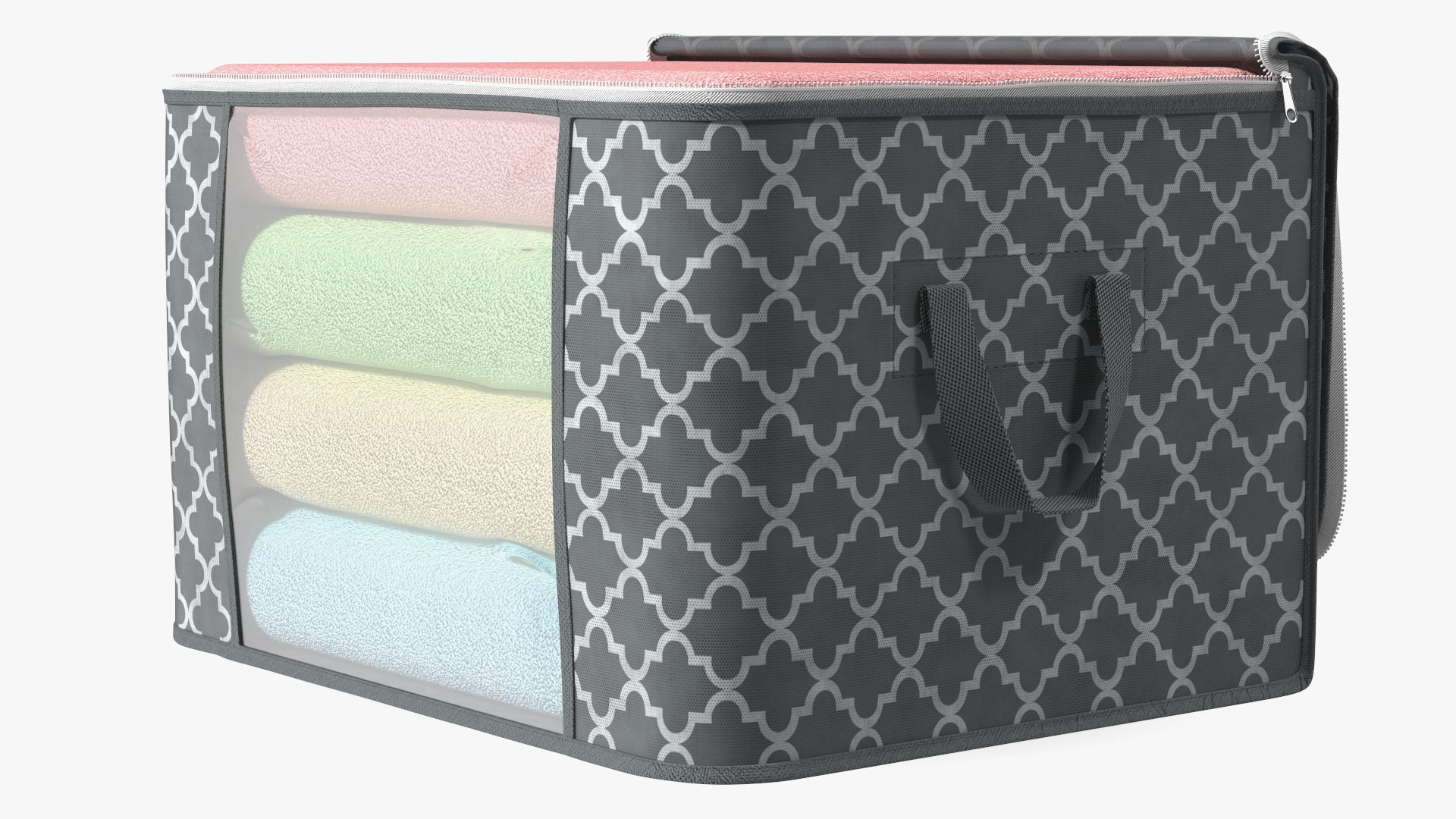 3D Fabric Storage Container Grey Open - TurboSquid 2130181