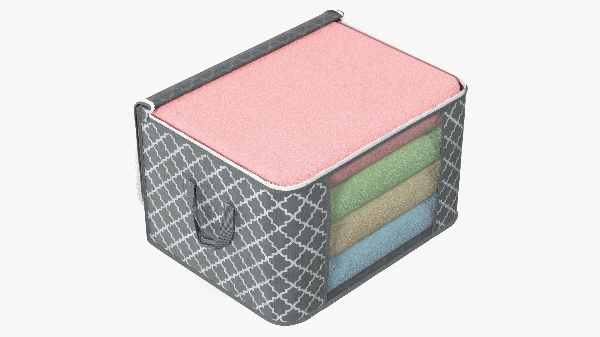 3D Fabric Storage Container Grey Open - TurboSquid 2130181