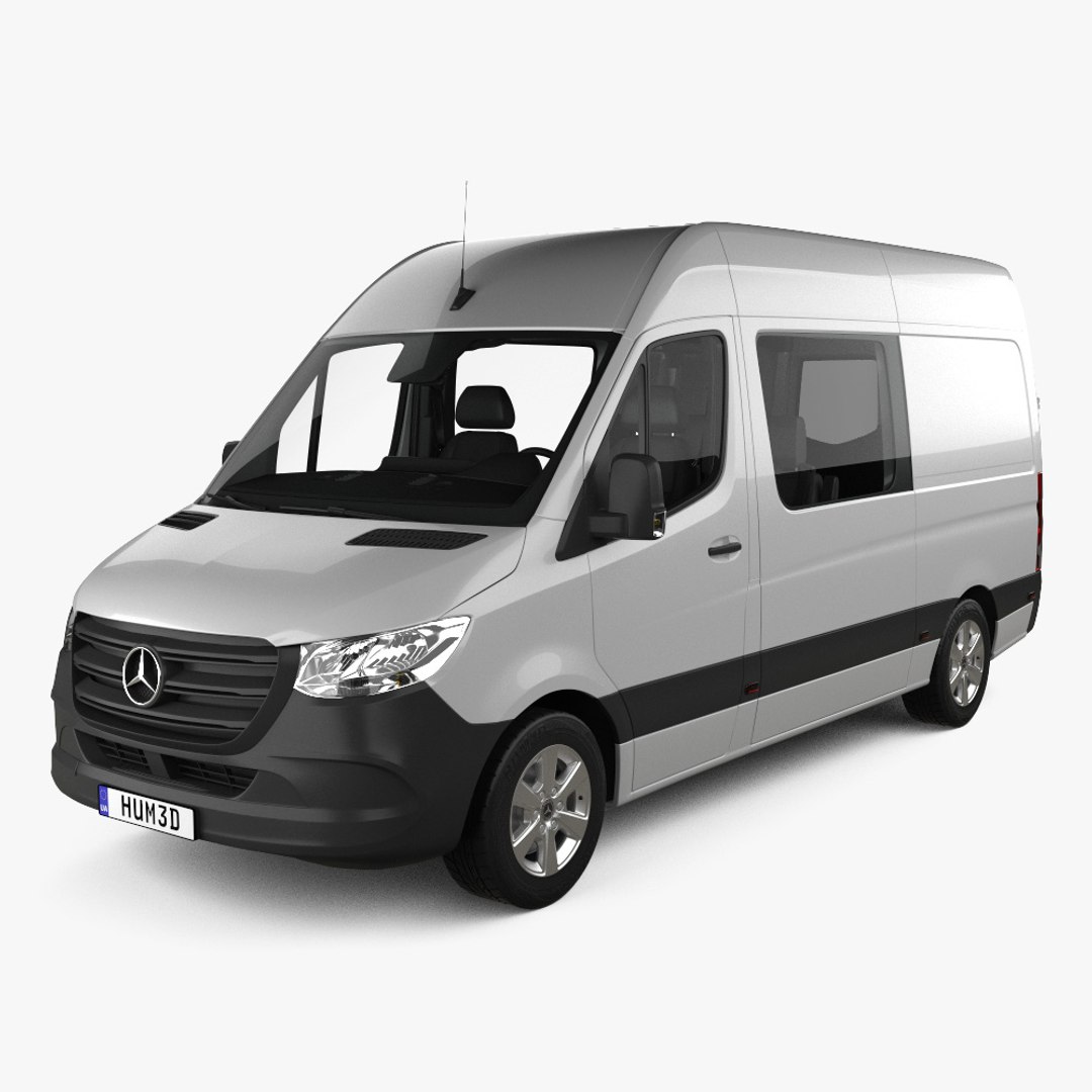modelo 3d Mercedes-Benz Sprinter Crew Van L2H2 with HQ interior 2019 ...
