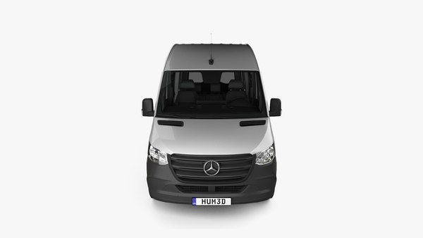 Mercedes-Benz Sprinter Crew Van L2H2 mit HQ Interieur 2019 3D-Modell ...