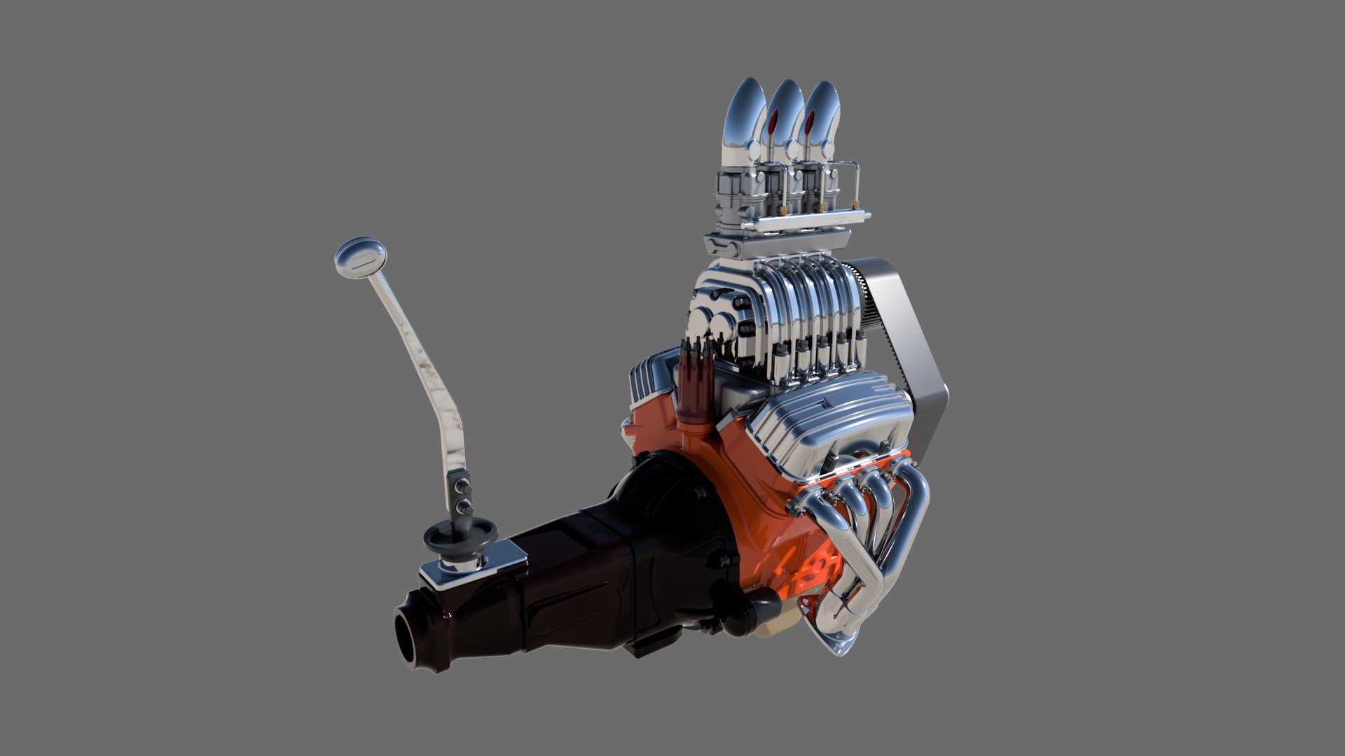 Vintage V8 Cartoon 3D Model - TurboSquid 2035101