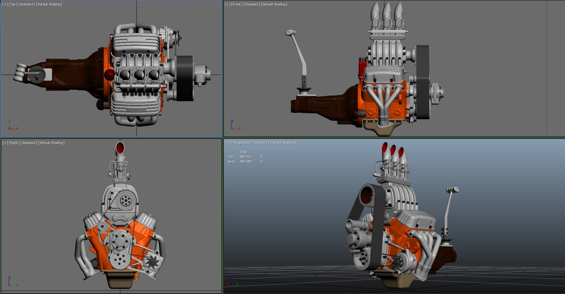 Vintage V8 Cartoon 3D Model - TurboSquid 2035101