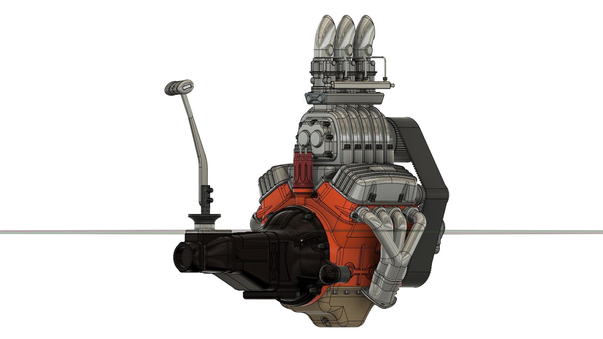 Vintage V8 Cartoon 3D Model - TurboSquid 2035101