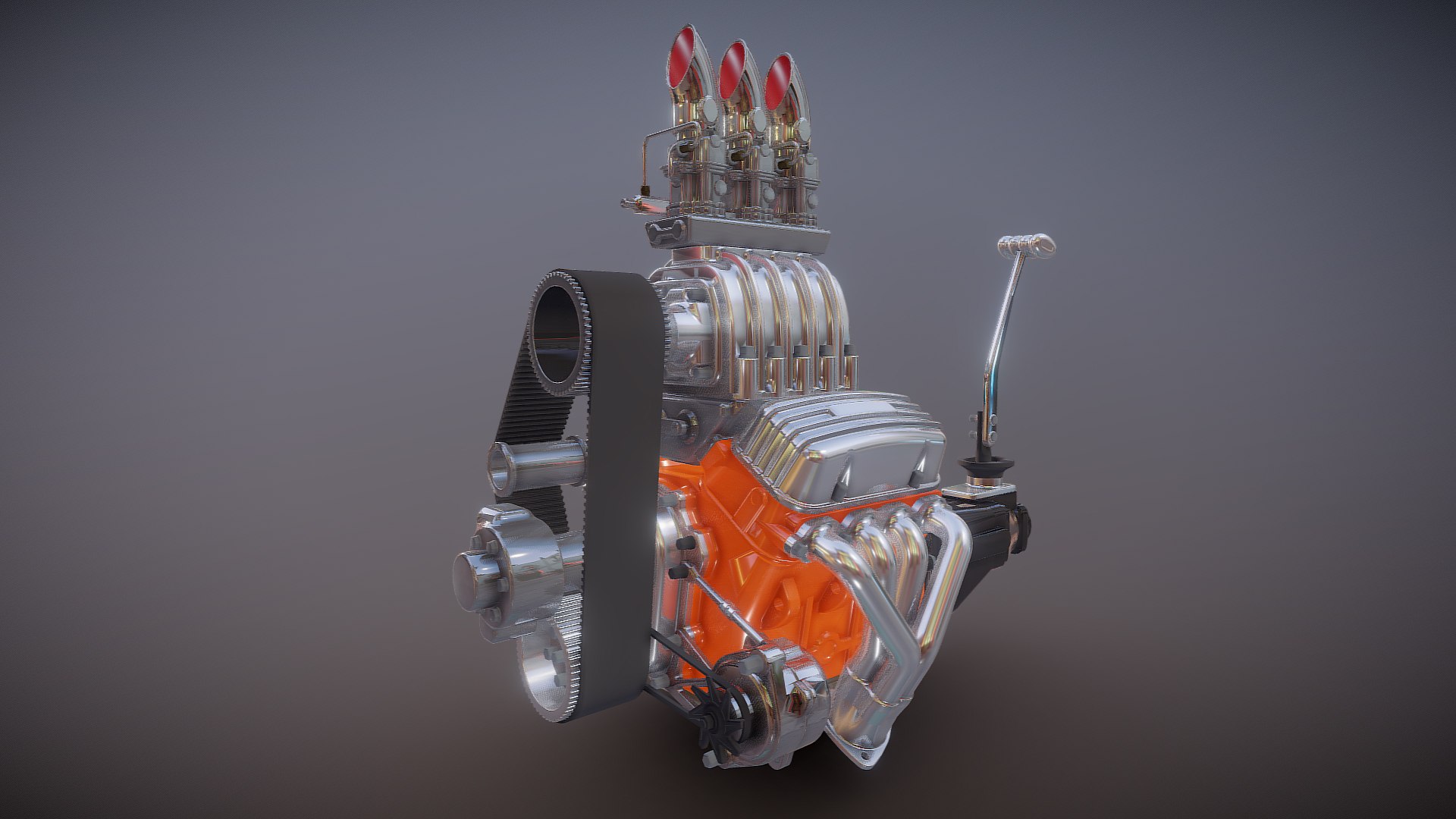Vintage V8 Cartoon 3D Model - TurboSquid 2035101