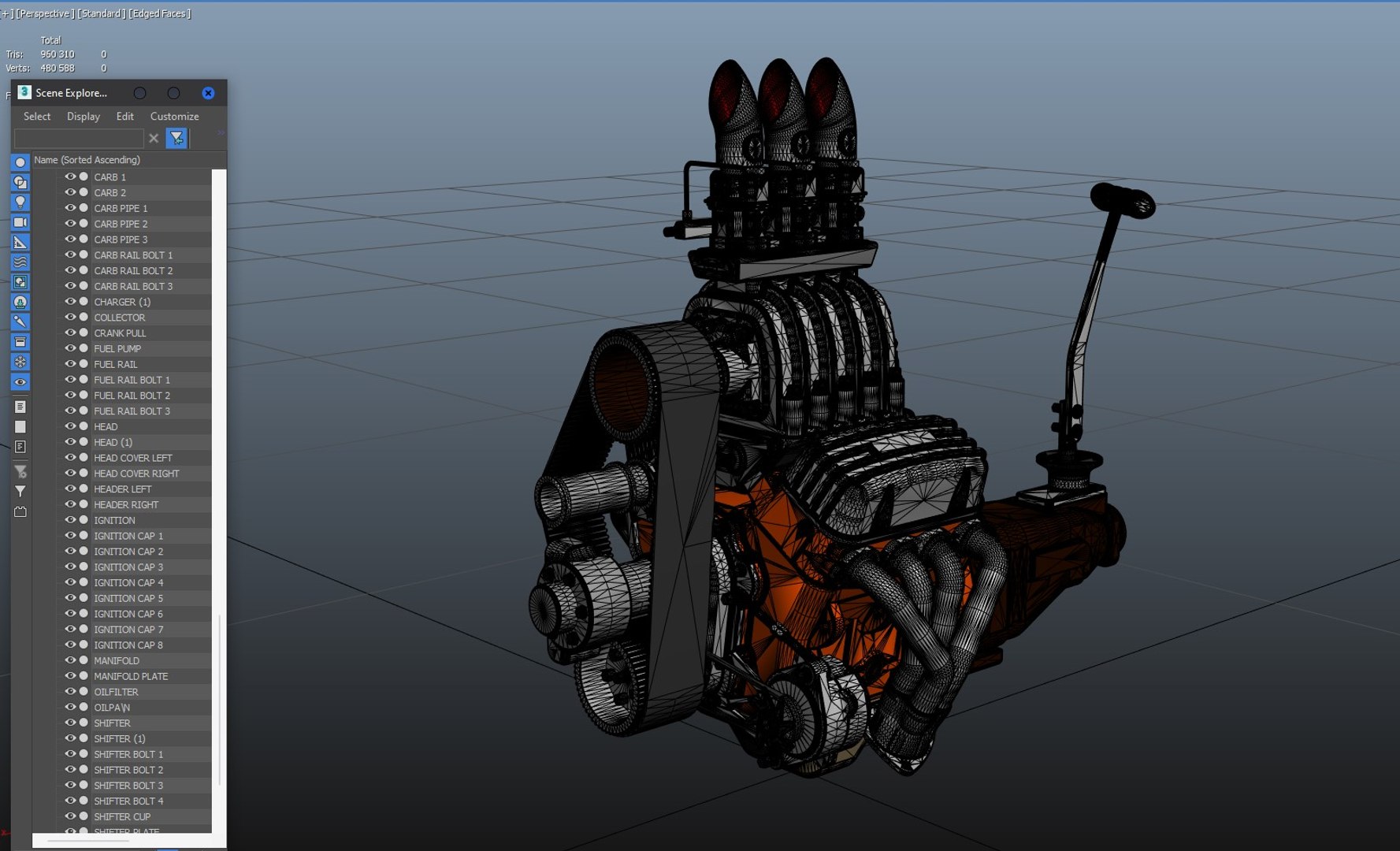Vintage V8 Cartoon 3D Model - TurboSquid 2035101