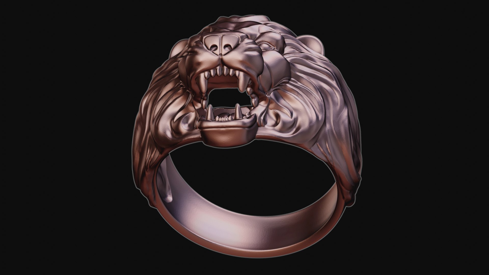 3D LION RING model - TurboSquid 1816627