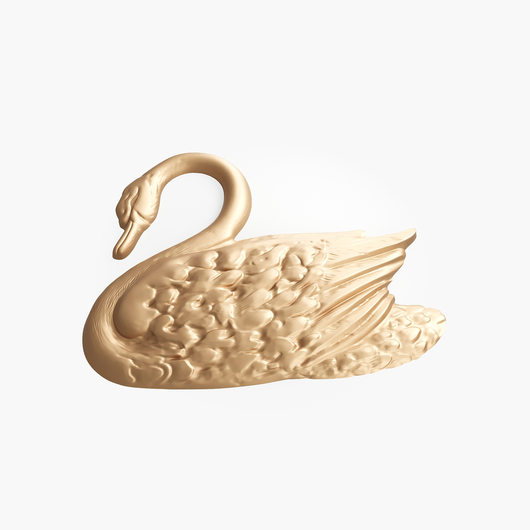 3D Swan Bas-relief CNC - TurboSquid 2200647