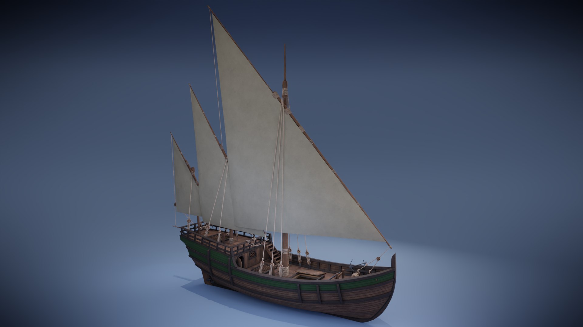3D Caravel Model - TurboSquid 1747887