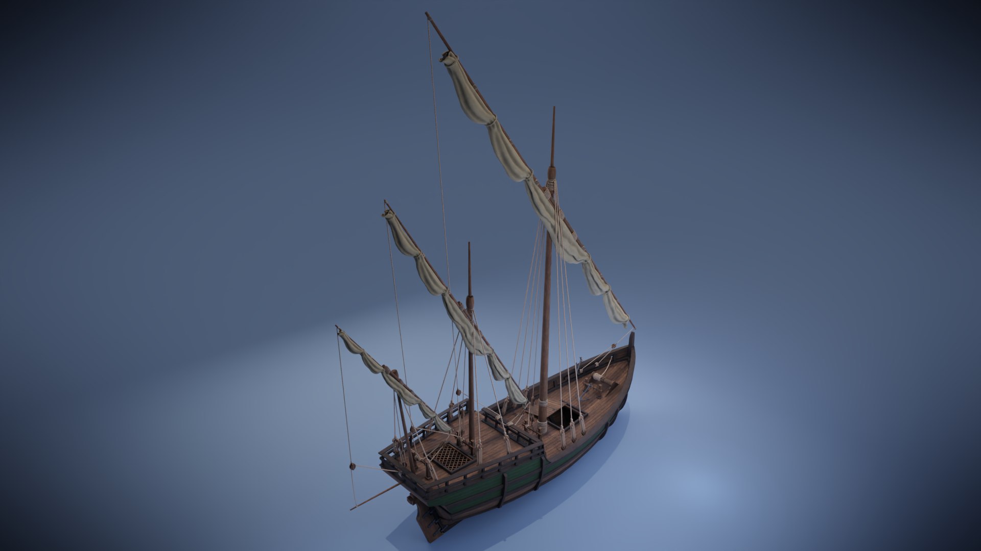 3D Caravel Model - TurboSquid 1747887