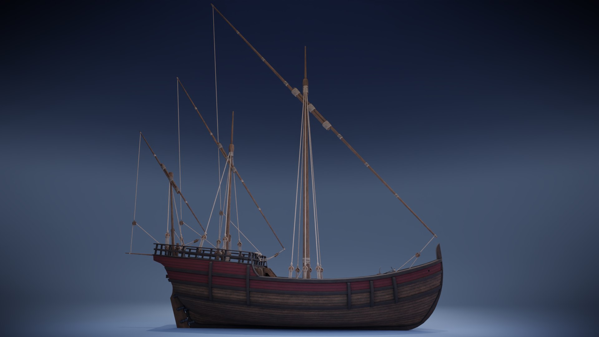 3D Caravel Model - TurboSquid 1747887