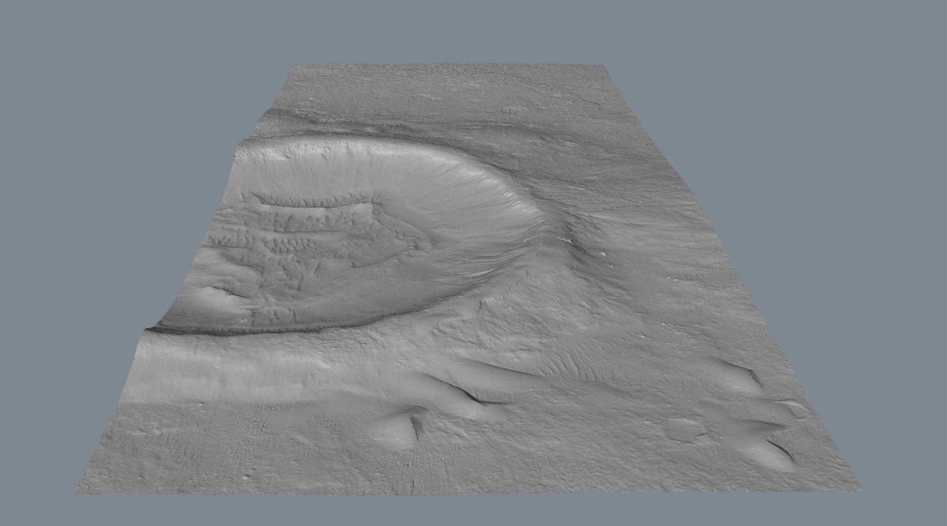 3d Model Real Scan Topography