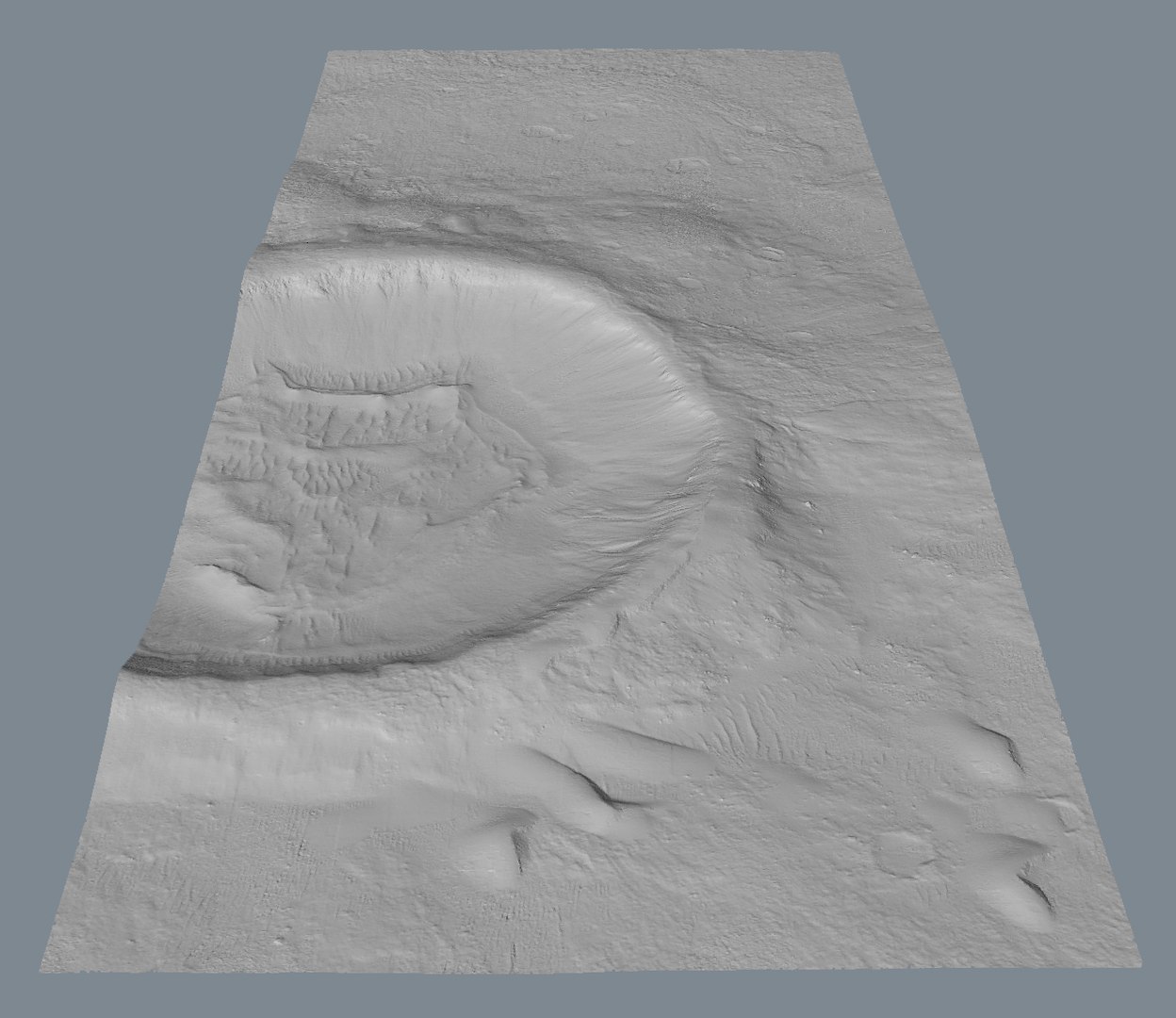 3d Model Real Scan Topography