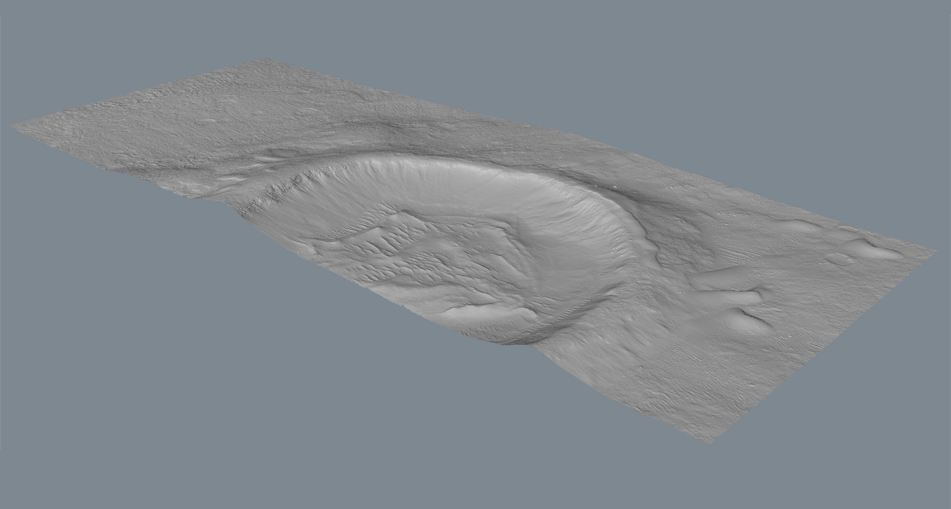 3d Model Real Scan Topography