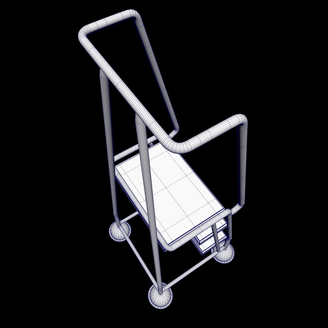 Industrial Step Up Ladder With Hand Rail 3D Model - TurboSquid 2240744
