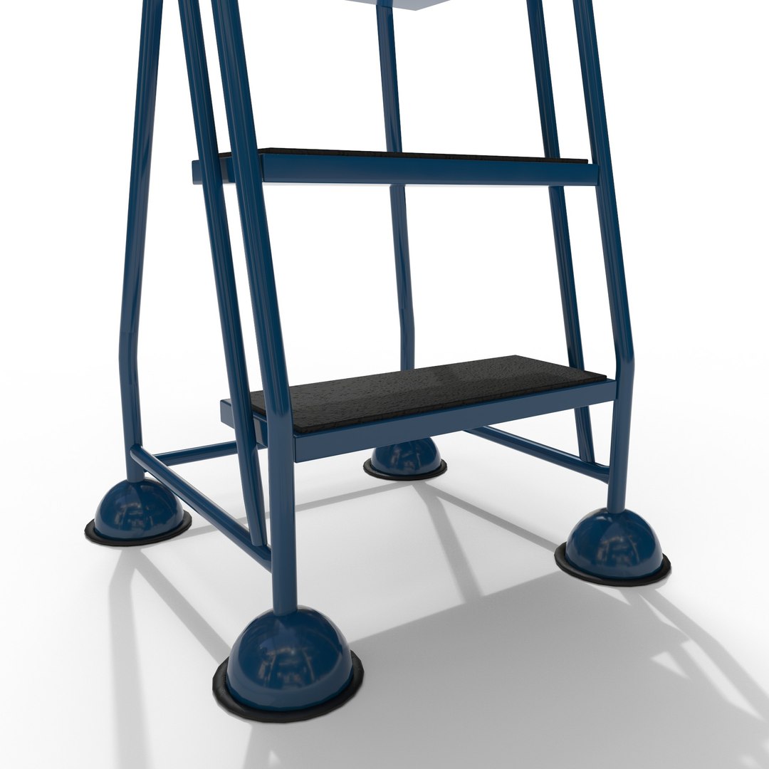 Industrial Step Up Ladder With Hand Rail 3D Model - TurboSquid 2240744