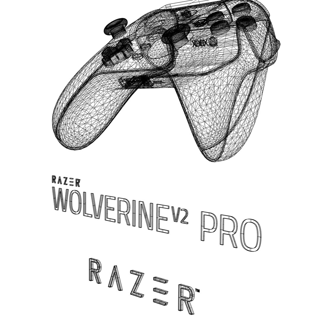 RAZER Wolverine V2 PRO Controller 3D Model - TurboSquid 2189882