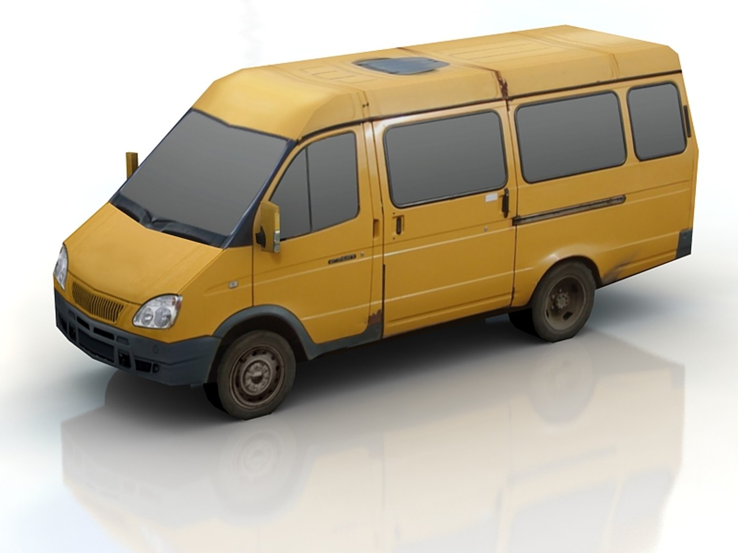 Gaz Gazel Bus 3d 3ds