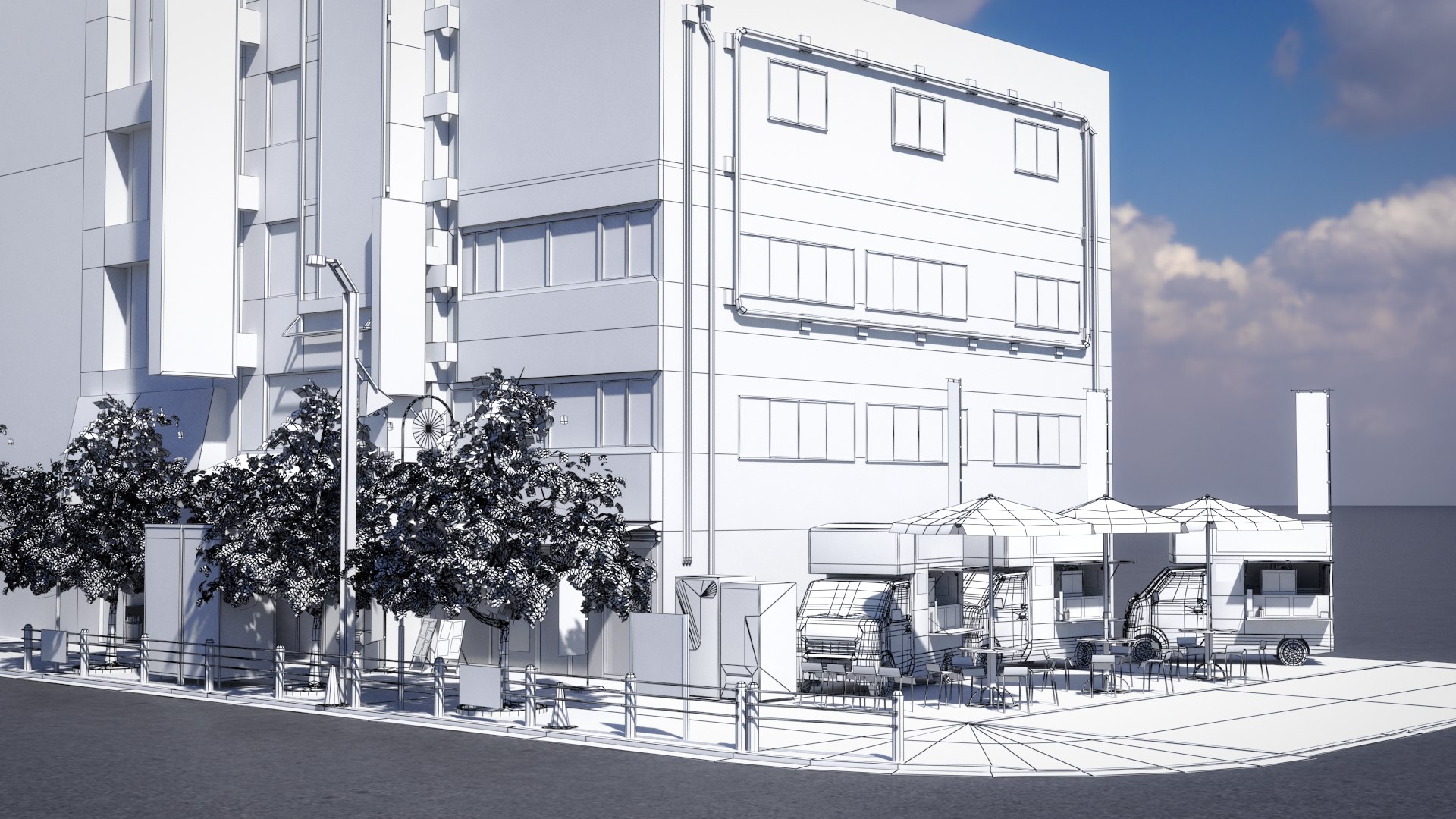 3D Model Japanese Streetscape Akihabara 0002 - TurboSquid 2276246