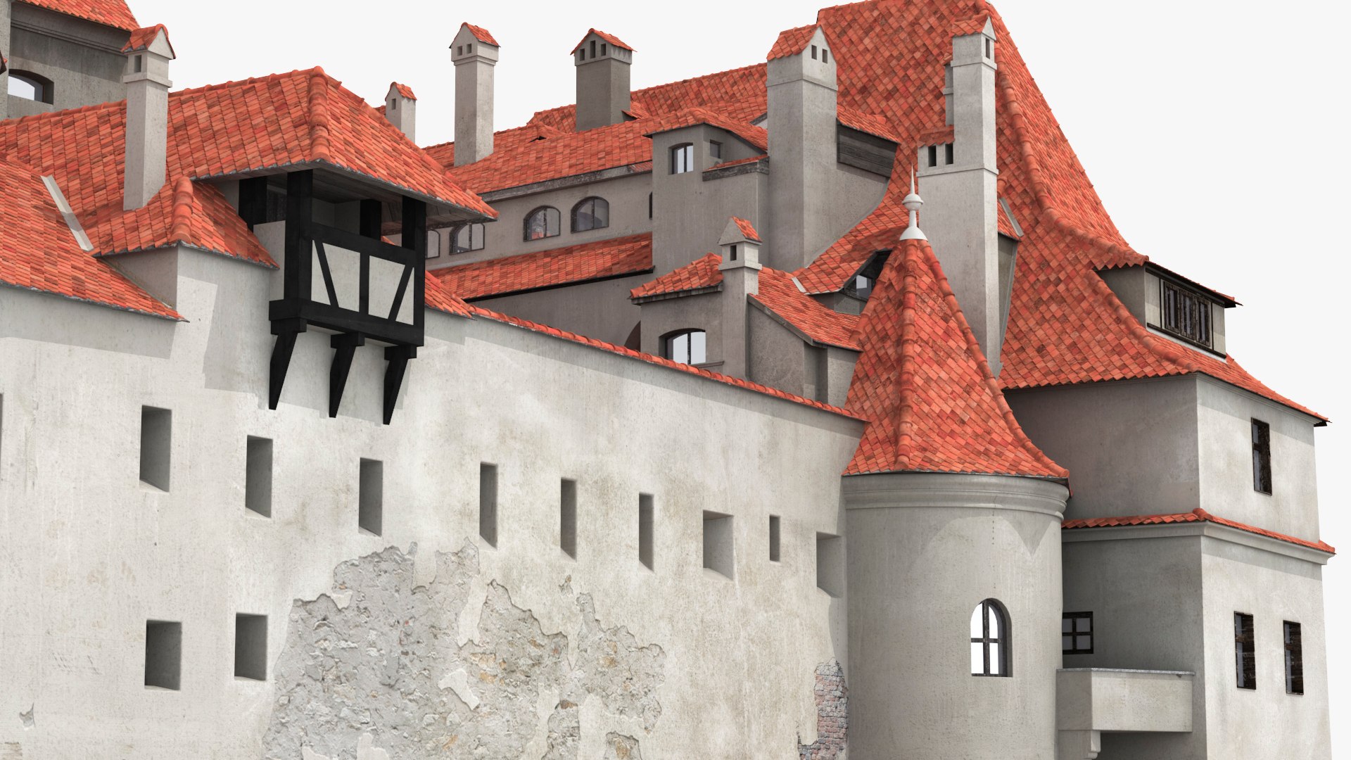 3D Bran Draculas Castle Model - TurboSquid 2169168