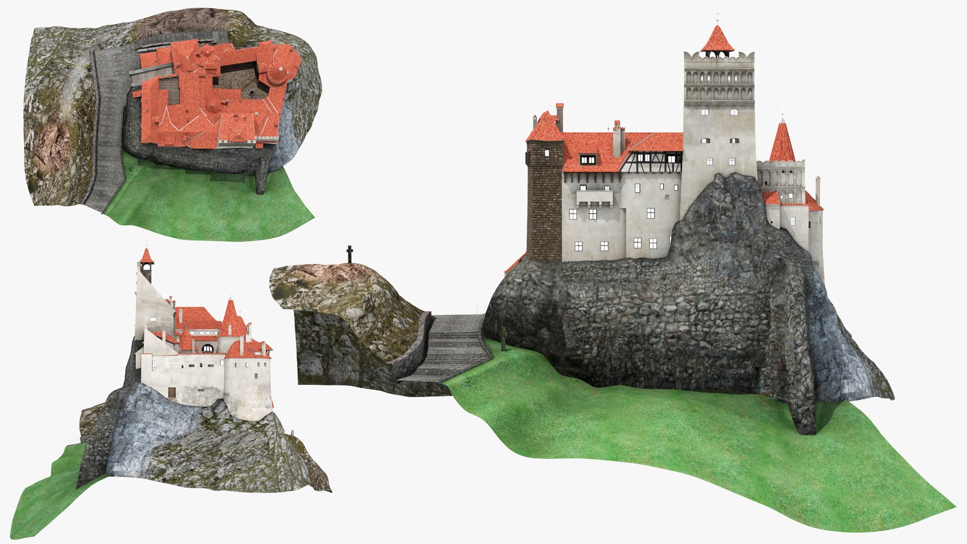3D Bran Draculas Castle Model - TurboSquid 2169168