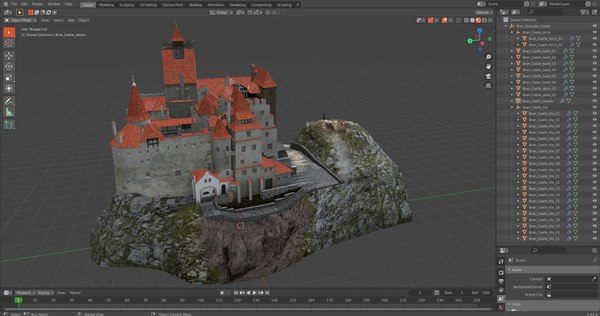 modelo 3d Castillo de Bran Drácula - TurboSquid 2169168