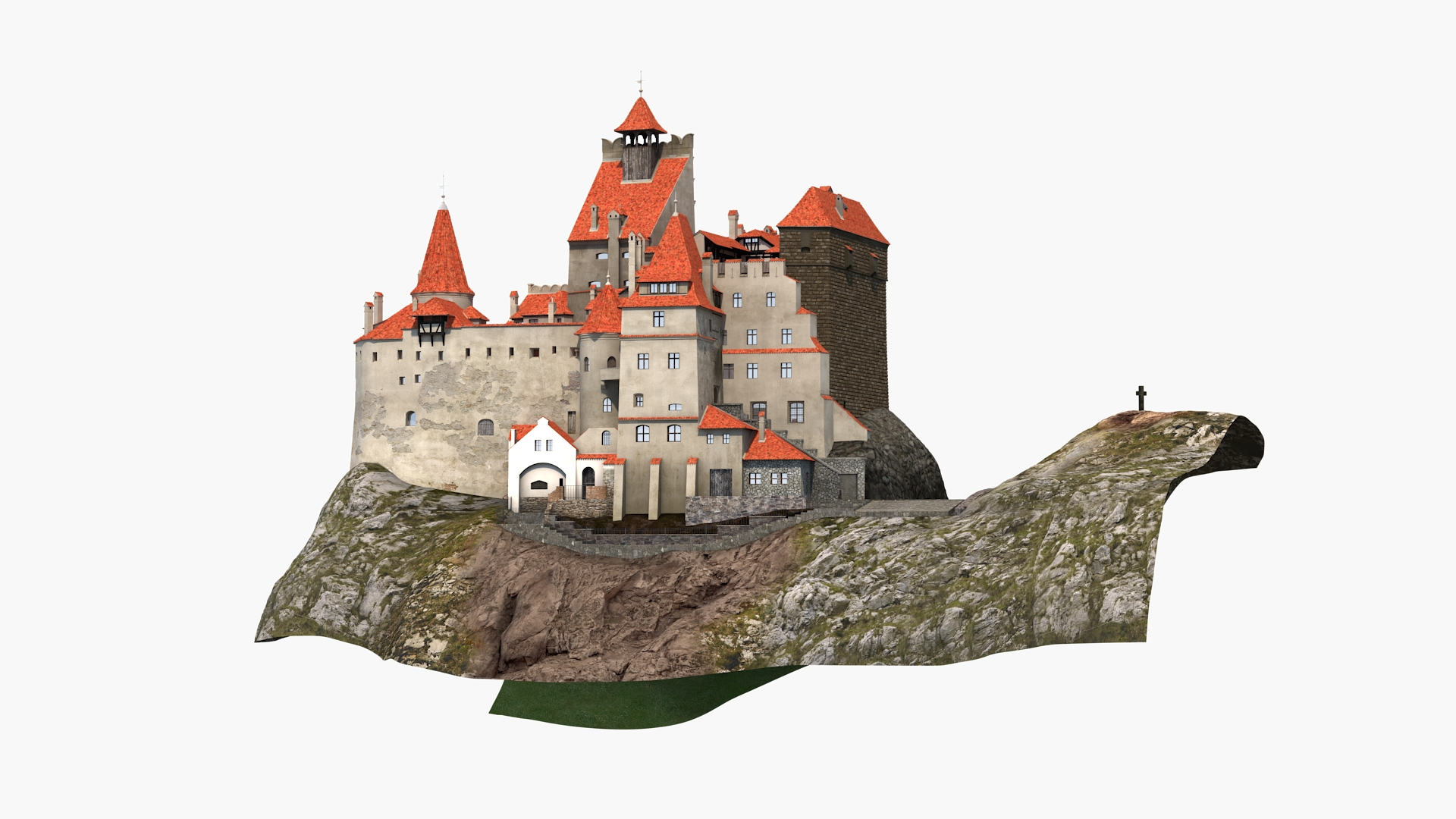 3D Bran Draculas Castle Model - TurboSquid 2169168