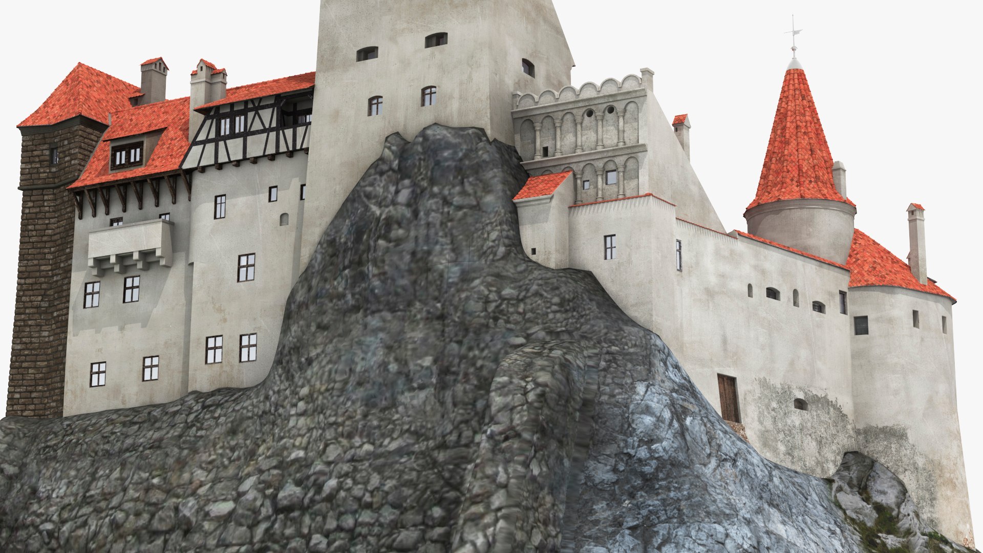 3D Bran Draculas Castle Model - TurboSquid 2169168