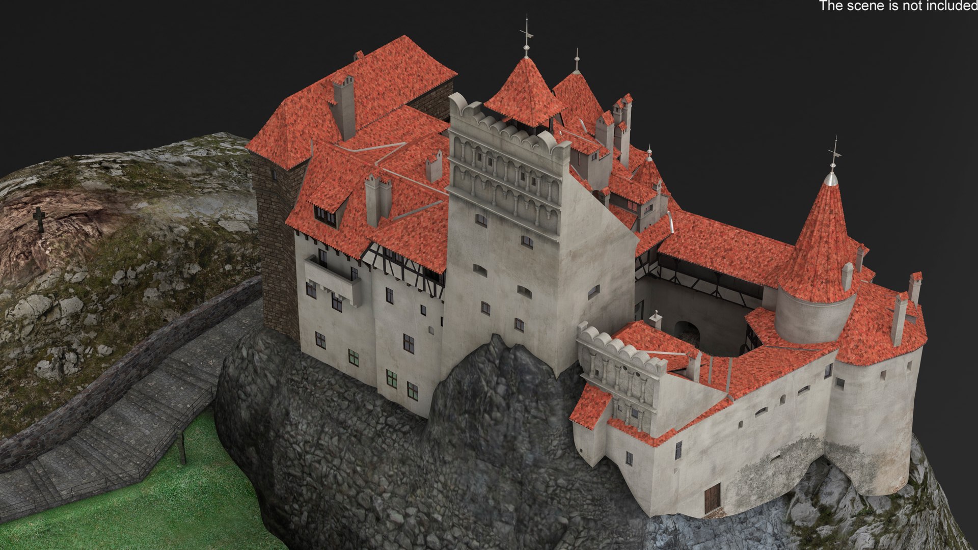3D Bran Draculas Castle Model - TurboSquid 2169168