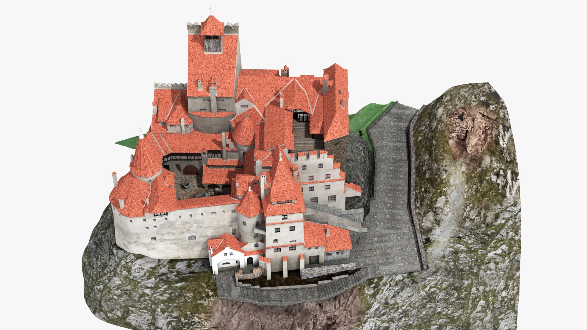 3D Bran Draculas Castle Model - TurboSquid 2169168