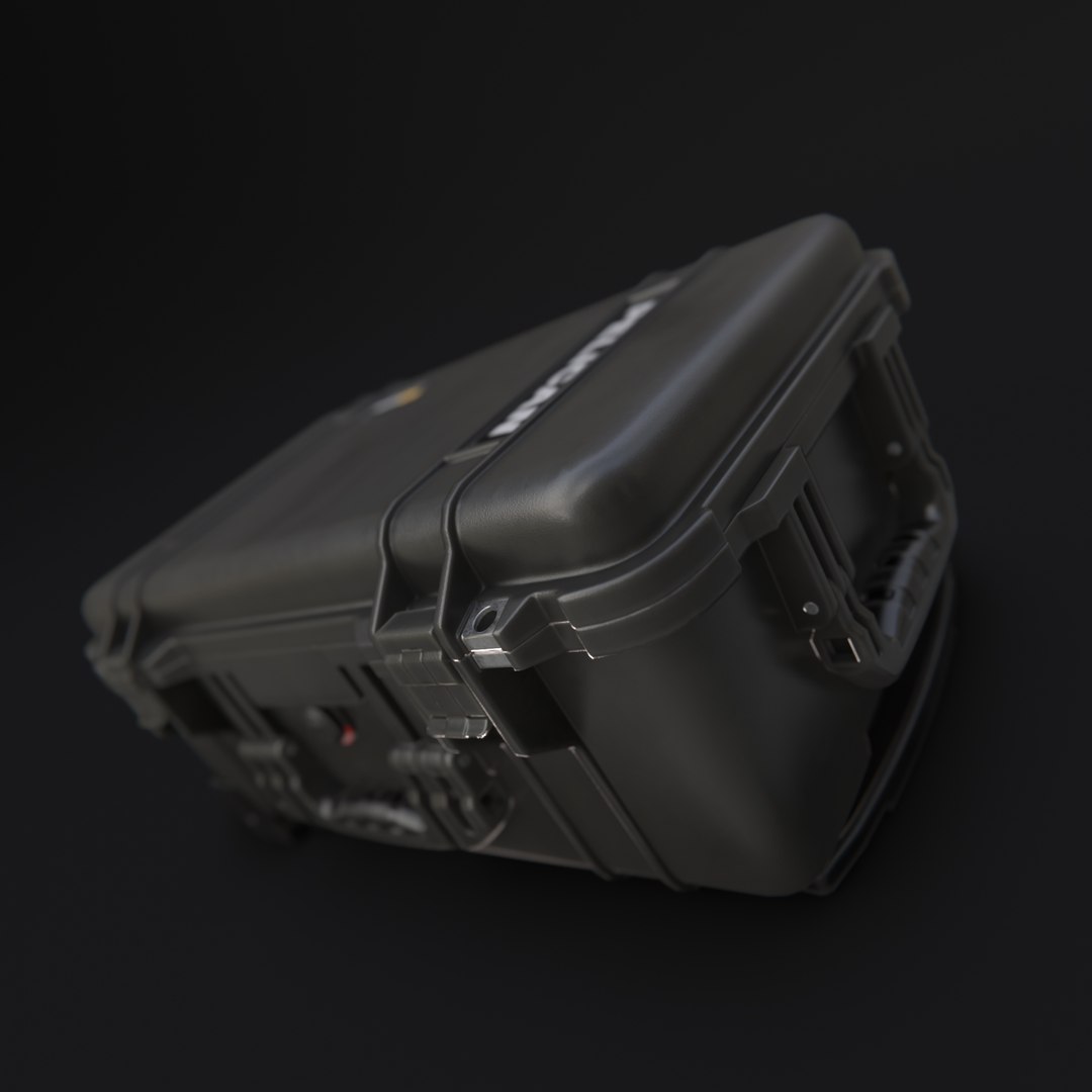 3D Pelican Case 1510 With Foam Black Lowpoly - TurboSquid 2076008