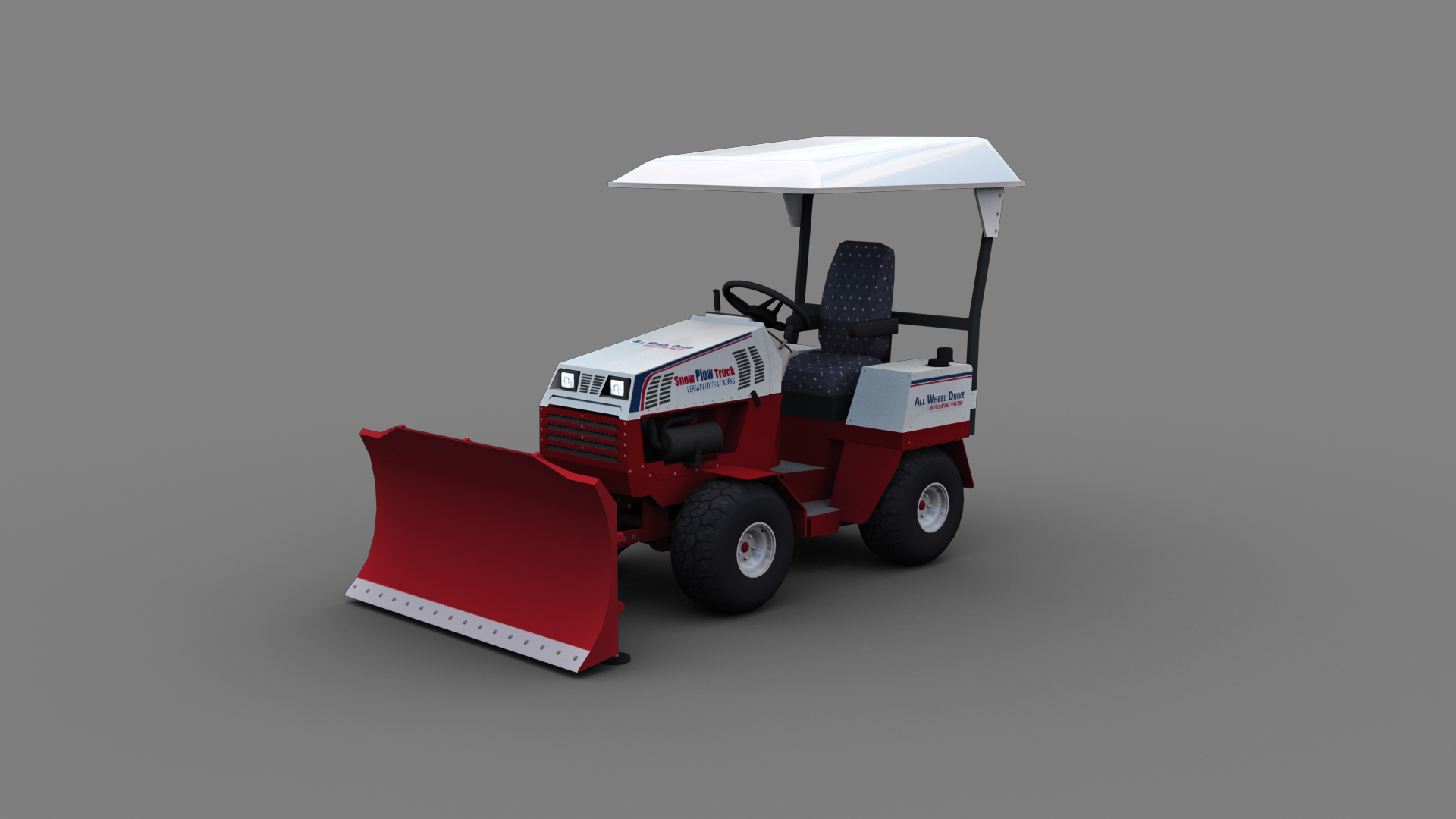 3D Model Snow Plow Truck - TurboSquid 2329172