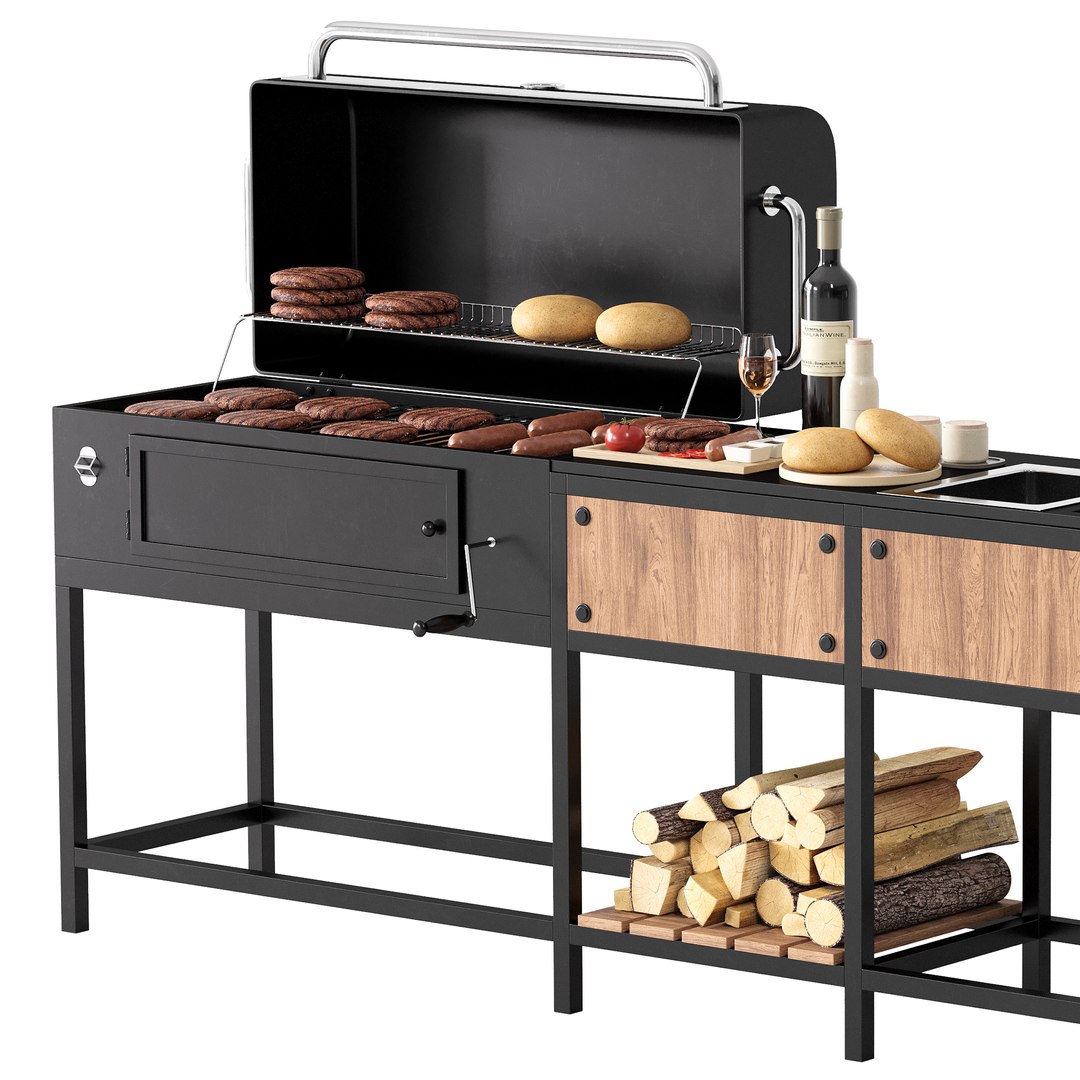 Barbecue 60 3D Model - TurboSquid 2291441