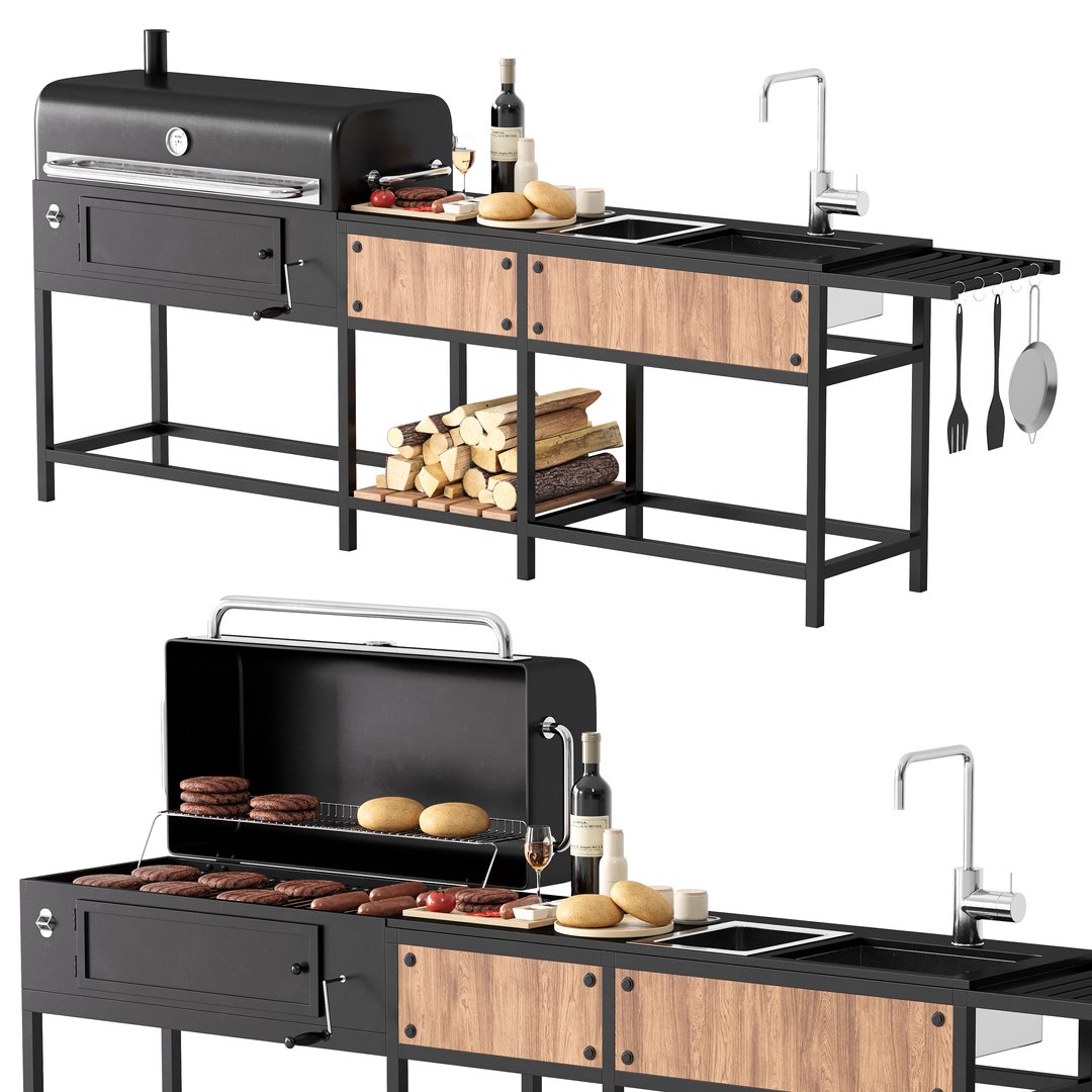 Barbecue 60 3D Model - TurboSquid 2291441