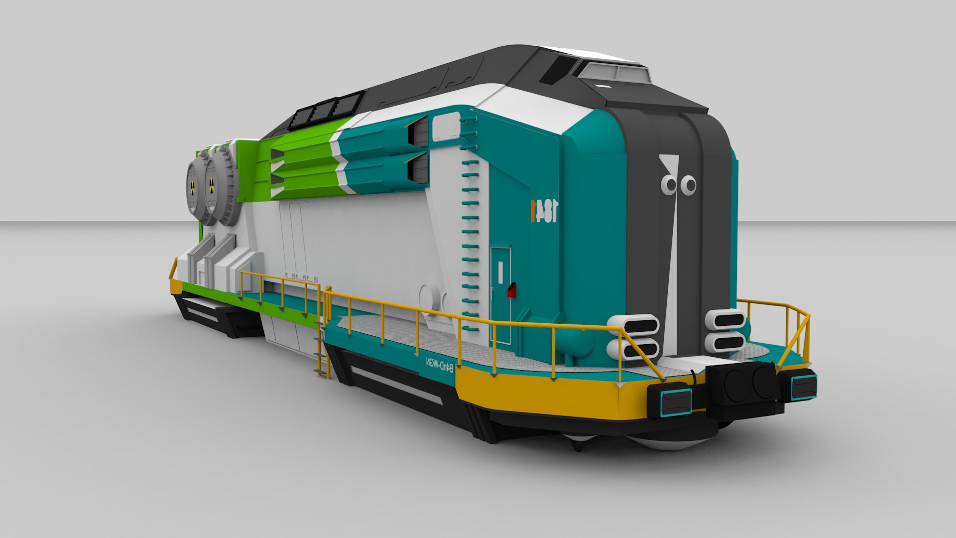 3D Nuclear Bullet Train - TurboSquid 1989484