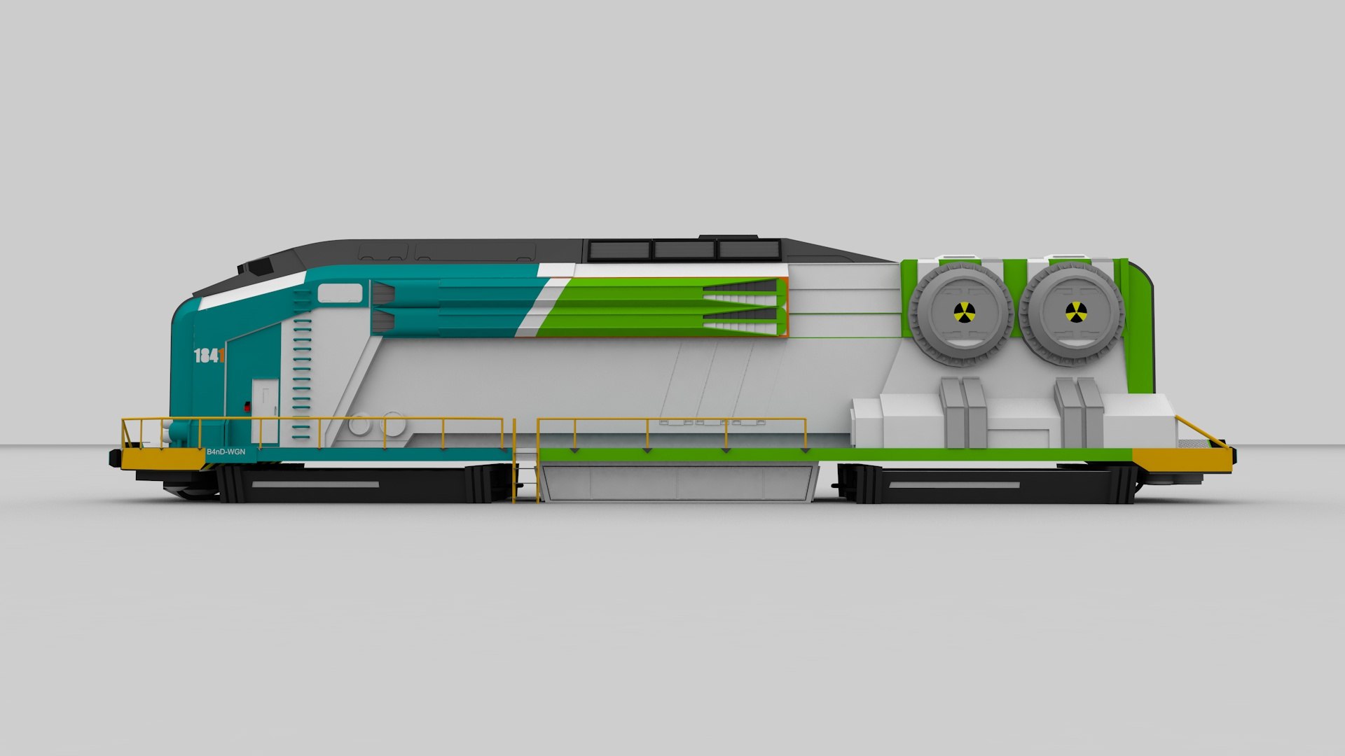 3D Nuclear Bullet Train - TurboSquid 1989484