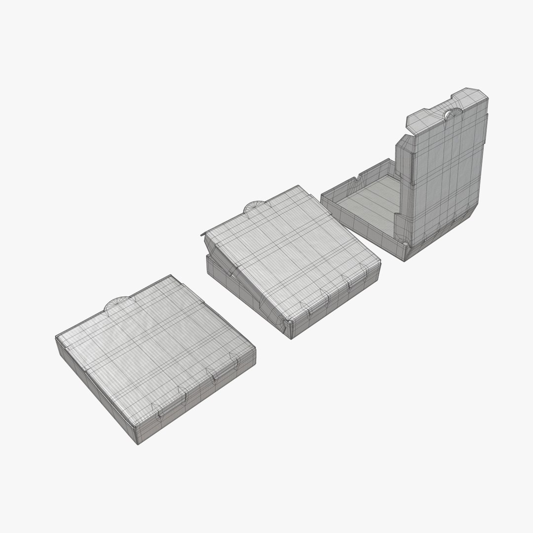 Cardboard Box Pizza Model - TurboSquid 1608607