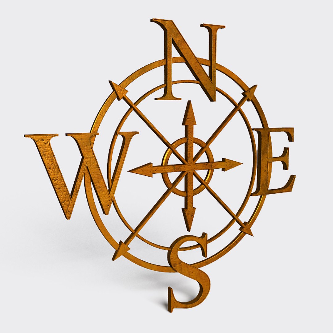 3d lwo wind rose symbol