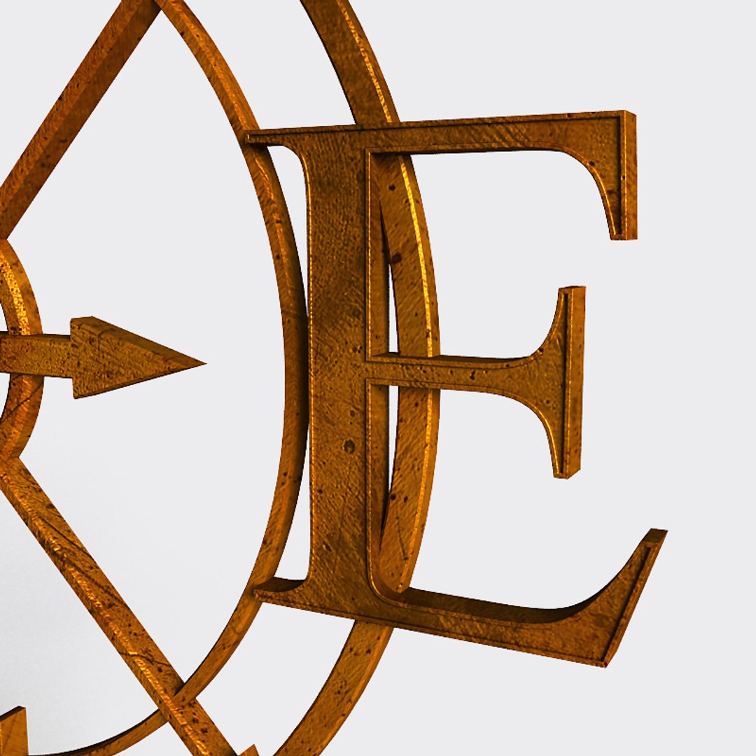 3d lwo wind rose symbol